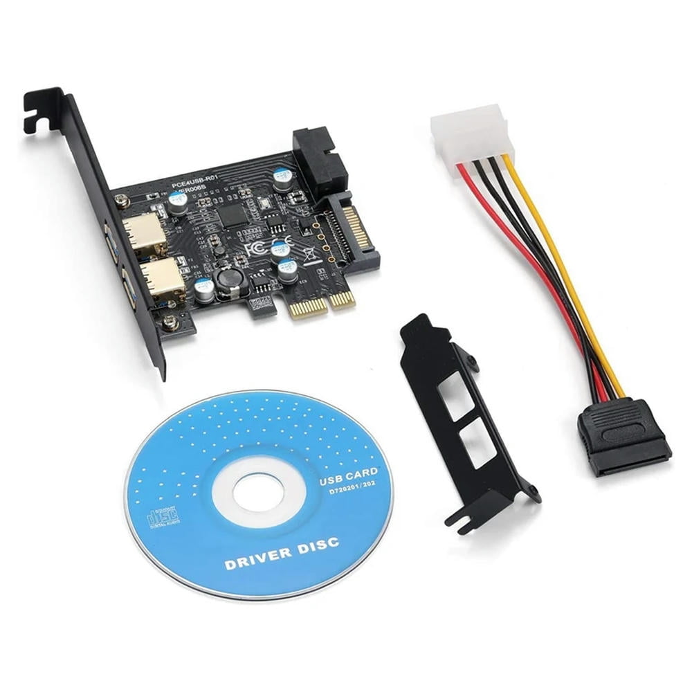 FOR 1 Set PCI-E To USB 3.2 Gen 1 Adapter Card 5Gbps PCI Express (Pcie ...