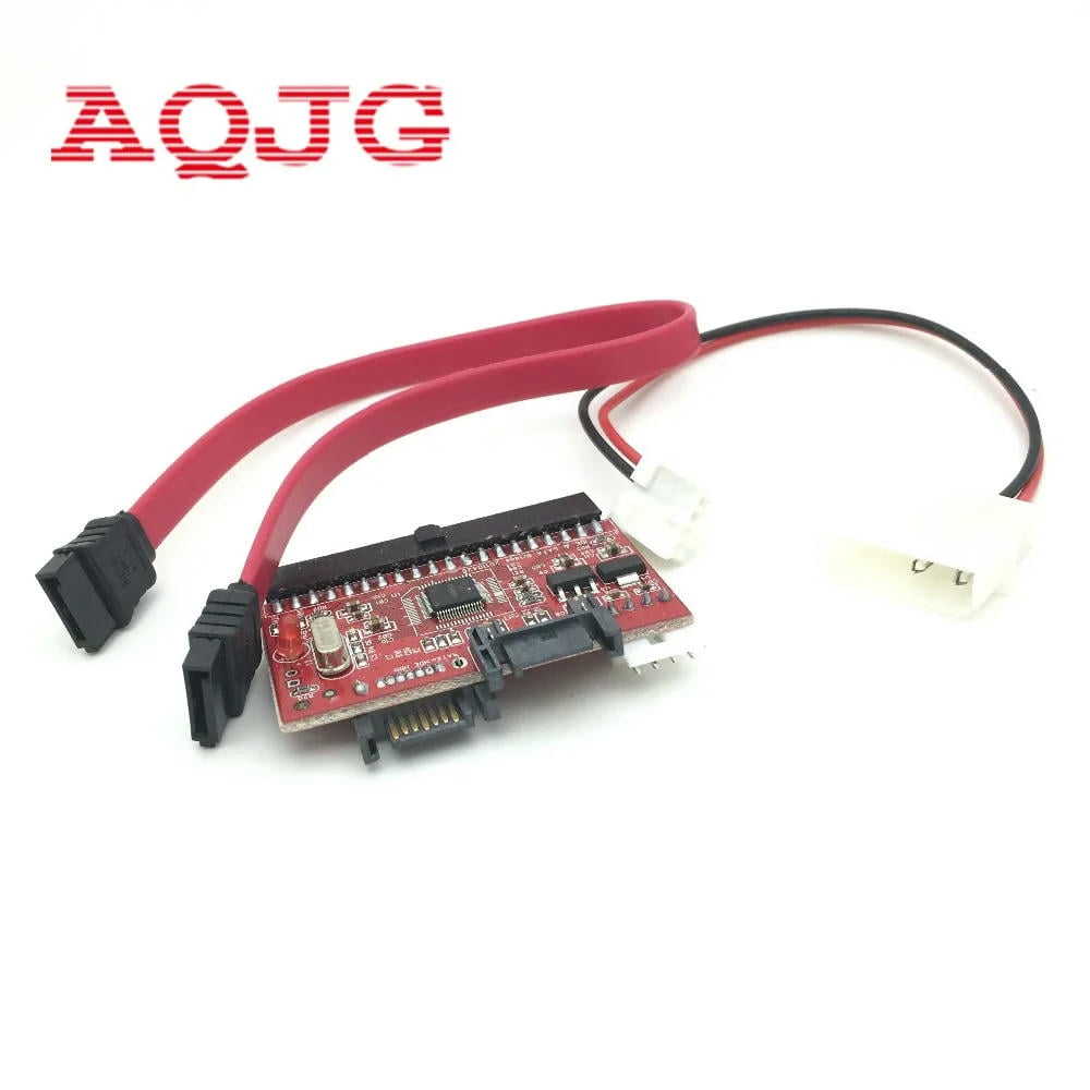 FOR 1 pcs IDE HDD to SATA Serial ATA Converter Adapter 2 in 1 SATA to ...
