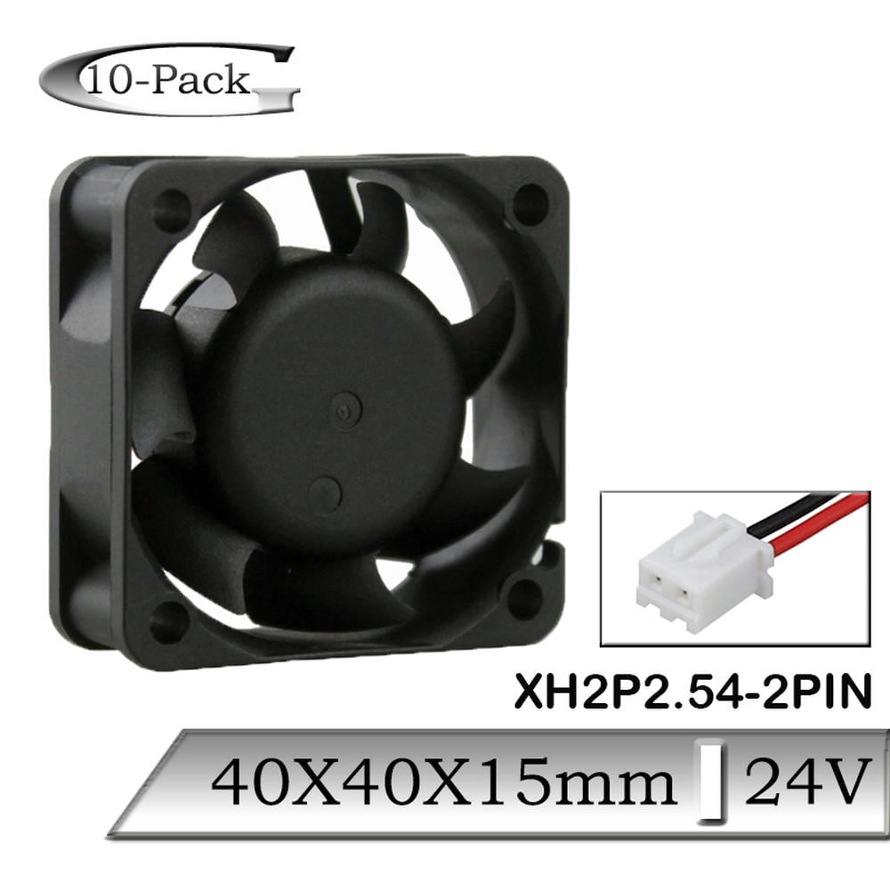 FOR 10 Pcs Cooler Fan 40mm 40mmx15mm 2Pin Heatsink Fan 40x40x15mm 24V ...