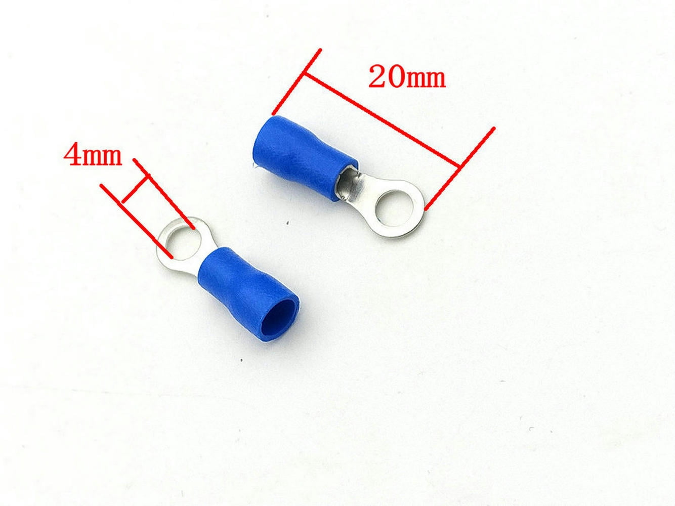 FOR 1000PCS brass Insulated Ring Crimp Connector Terminals for ...