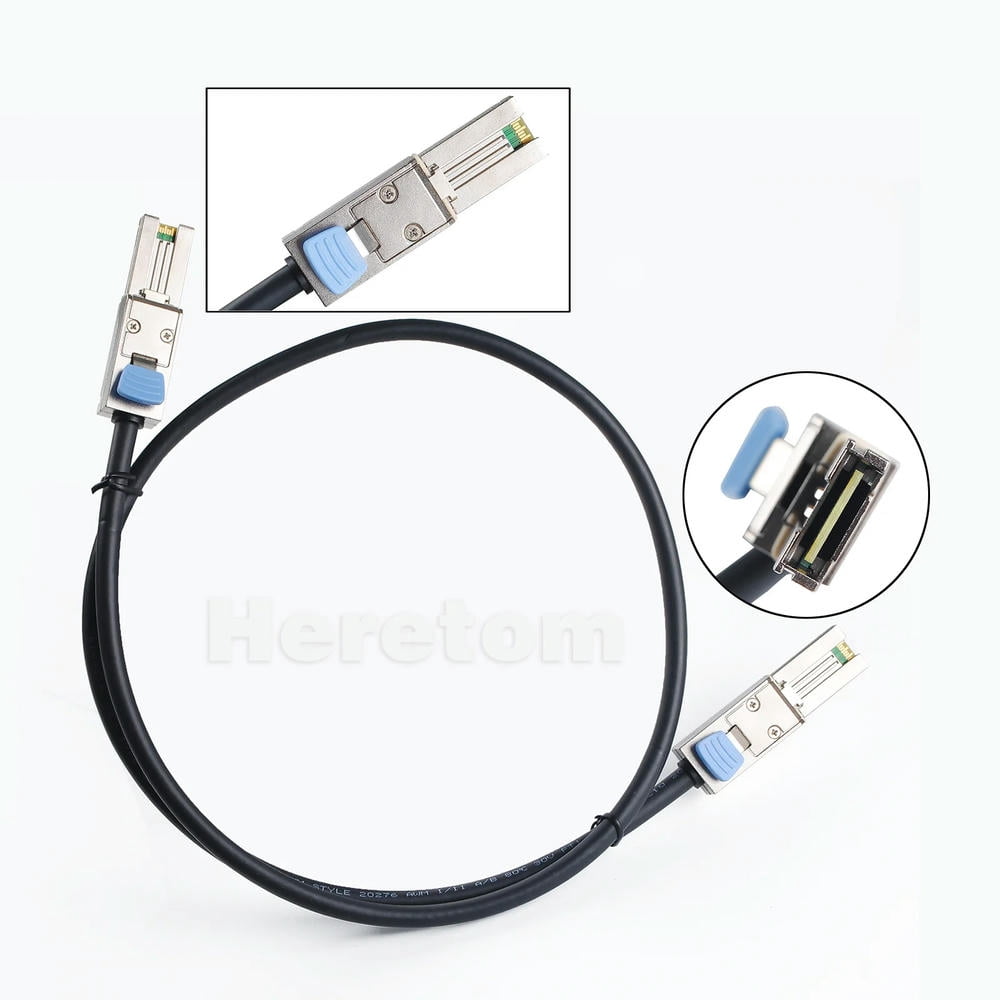 FOR 100CM External Mini SAS SFF-8088 to Mini-SAS SFF-8088 26PIN Male TO ...
