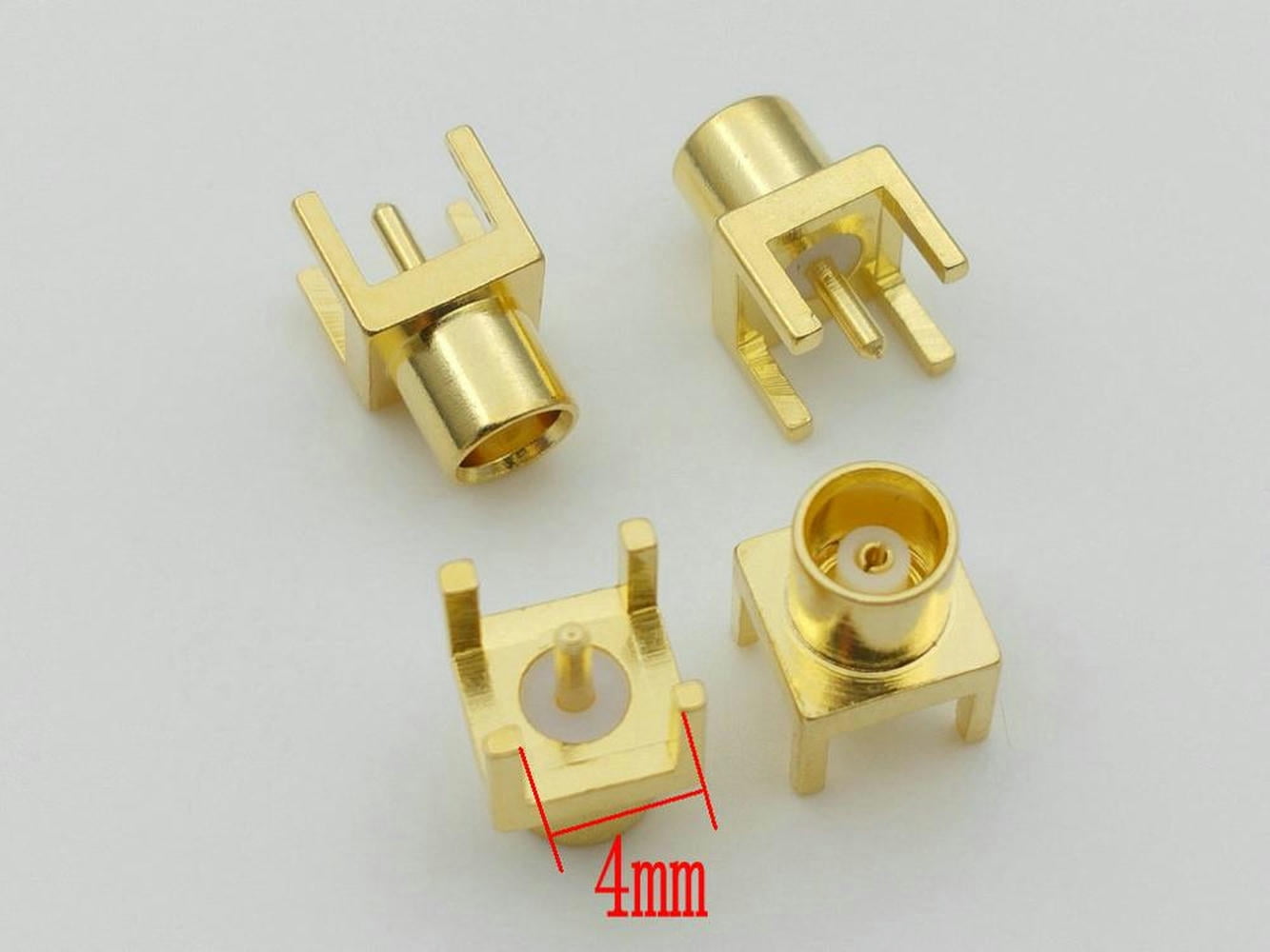 FOR 100PCS 50ohm MCX female straight Socket RF COAXIAL PCB mount ...