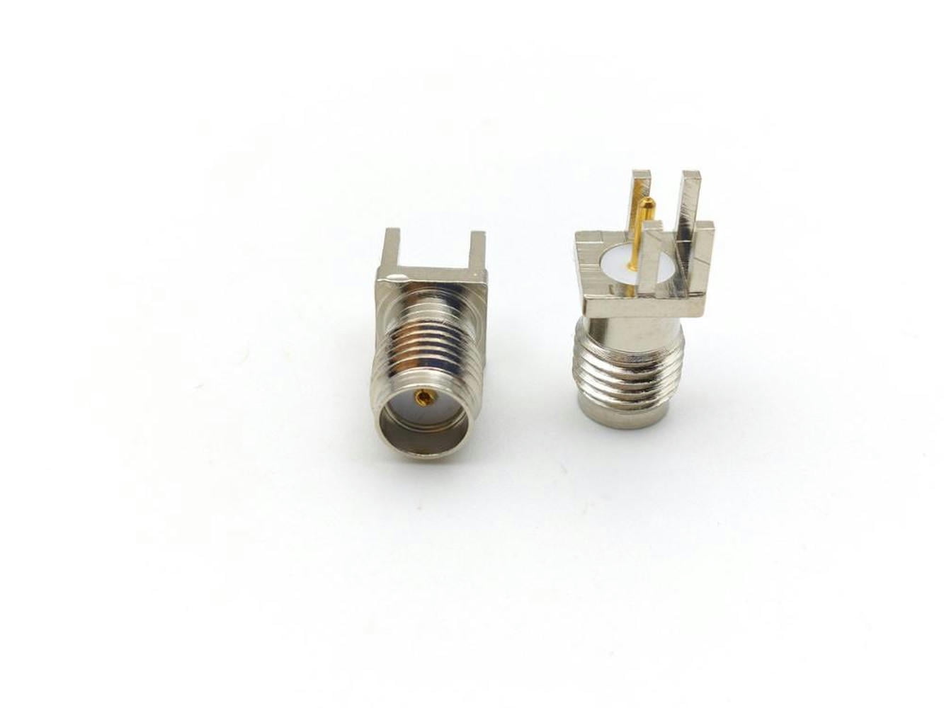 FOR 100Pcs copper SMA female jack solder edge PCB clip connectors ...