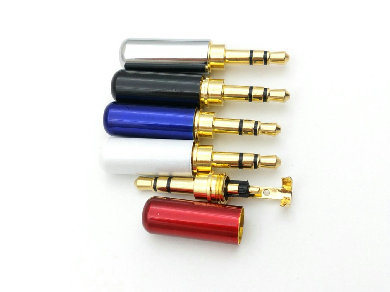 FOR 100pcs 3.5mm Male Stereo Jack Plug soldering - Walmart.com