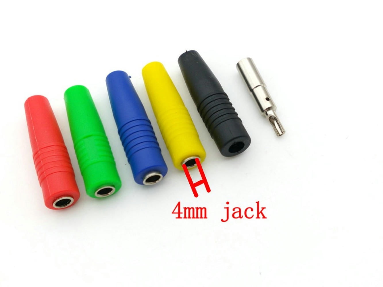 FOR 100pcs brass 4mm Banana Female socket for 4mm Banana plug Test ...