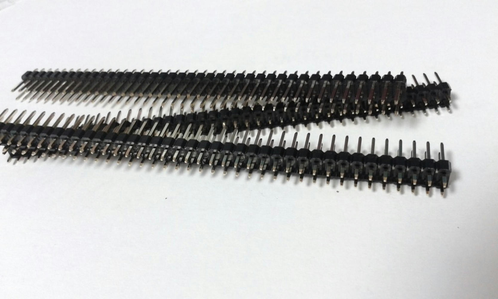 FOR 100pcsX 2.54mm Double Row Pin Headers 40pin Straight Plug-in Pins ...