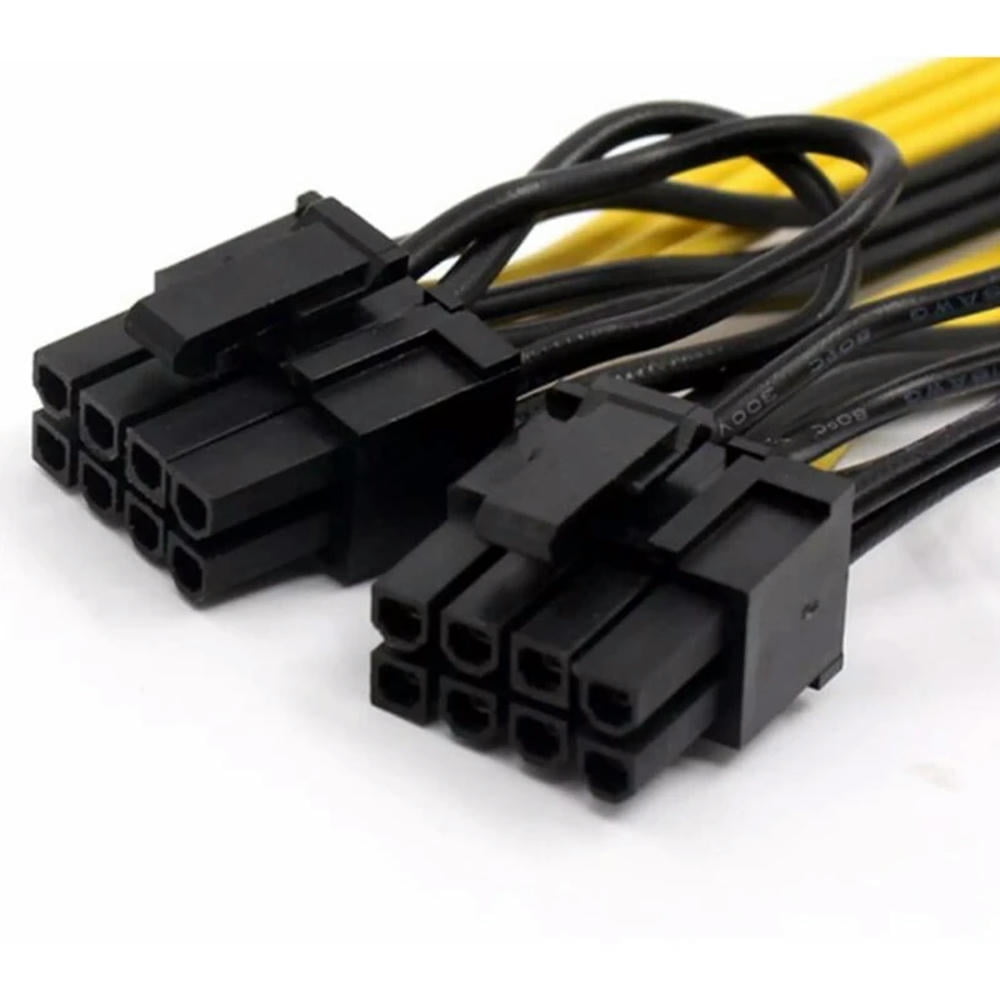 FOR 10Pcs 8 Pin PCI Express To Dual PCIE 8 (6+2) Pin Power Cable 20Cm ...