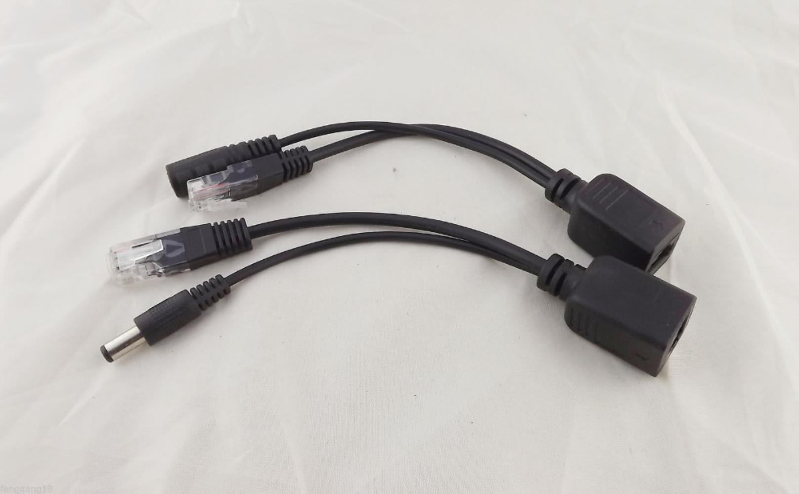 FOR 10pairs RJ45 Power Over Ethernet Passive PoE Adapter Injector ...