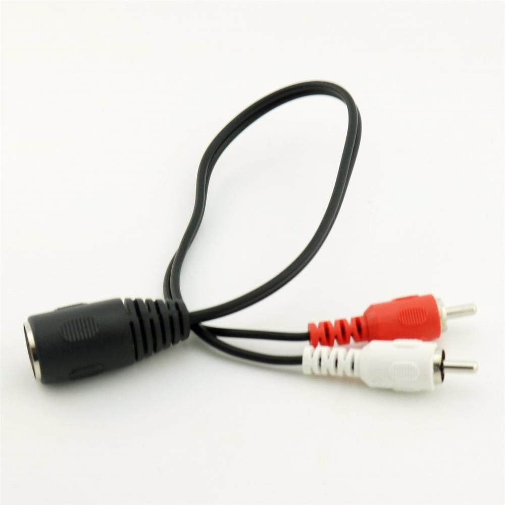FOR 10pcs 1Ft 5 Pin Din MIDI Female Socket to 2 x RCA Male AMP ...