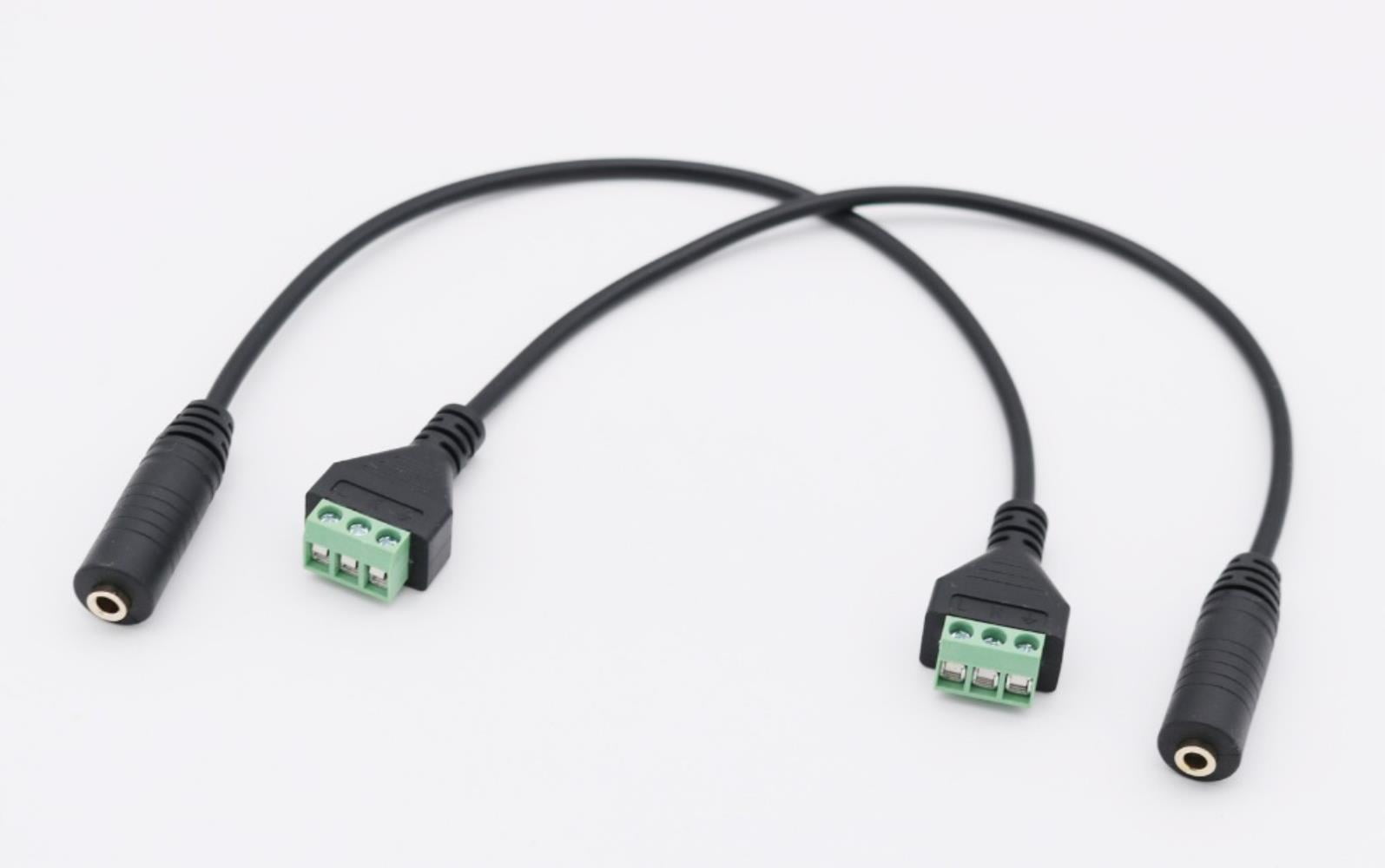 FOR 10pcs 3.5mm 1 Stereo Female 3 Pole To 3 Pin AV Screw Video Shield ...