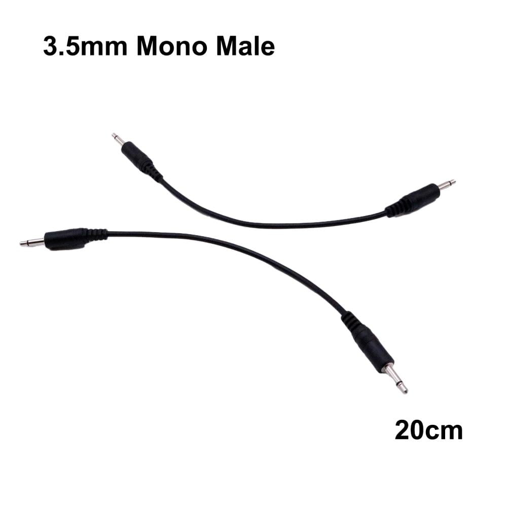 FOR 10pcs 3.5mm 1 TS Male Mini Plug to Male Monaural Mono Audio Cable ...