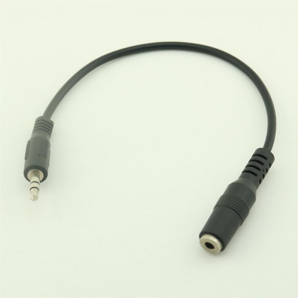 FOR 10pcs 3.5mm 3 Pole Male to Female Headphone Earphone Audio Adapter ...