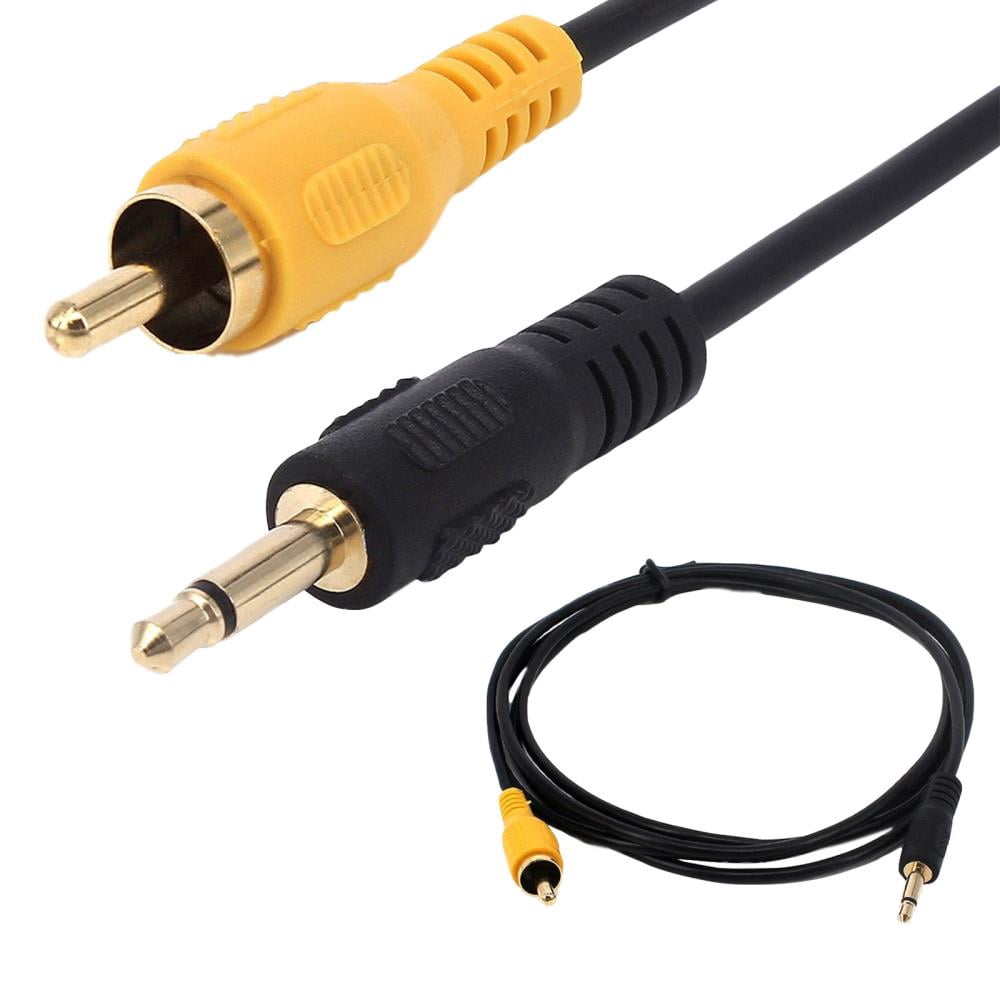 FOR 10pcs 6Ft 3.5mm 1 Mono Male Mini Plug To RCA Male Audio Adapter ...