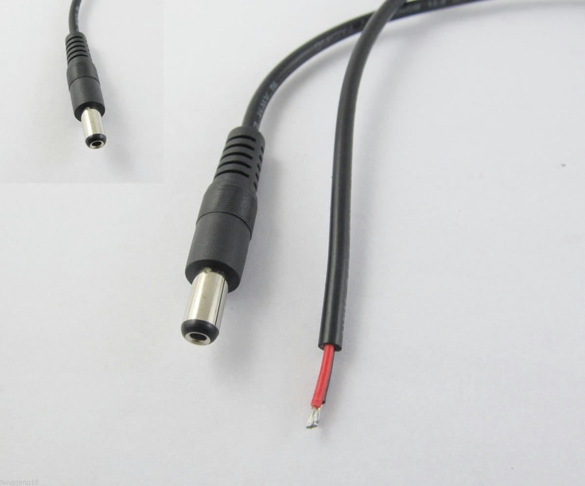 FOR 10pcs DC Power Plug Jack Connector 5.5mm x 2.1mm Male Socket with ...