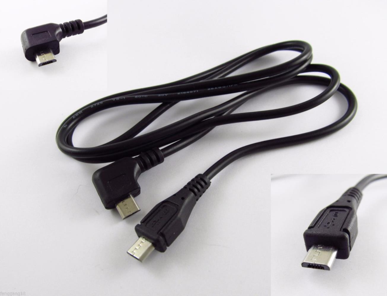 FOR 10pcs Micro 5 Pin USB Male Right Angle To Micro USB Extension ...