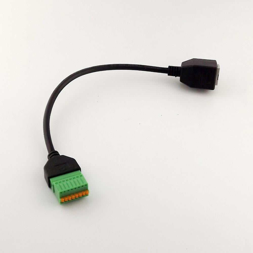 FOR 10pcs RJ45 Ethernet Female To 8 Pin AV Terminal Spring Solderless ...