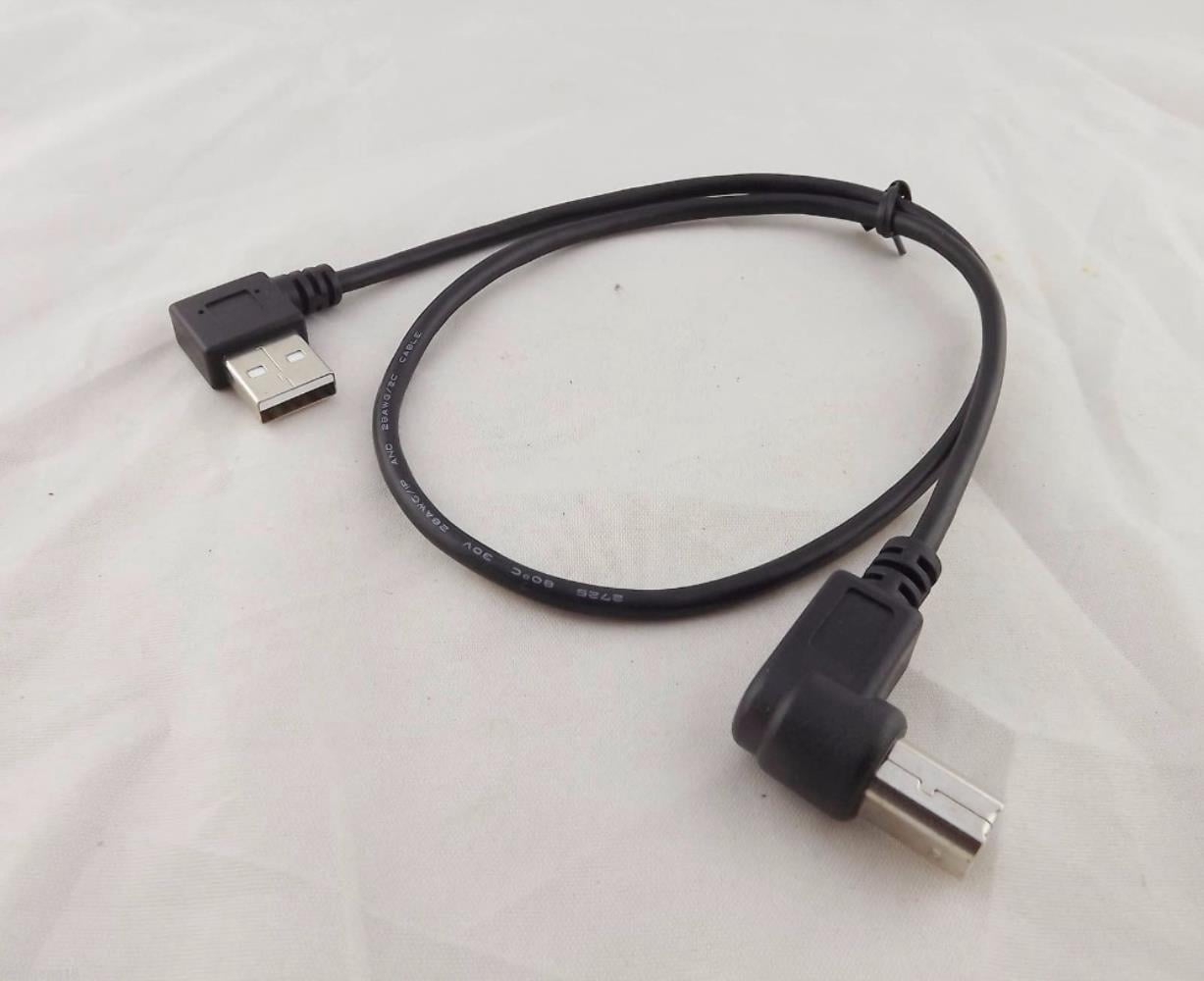 FOR 10pcs USB 2.0 A Male Right Angle To USB B Male Right Angle Printer ...