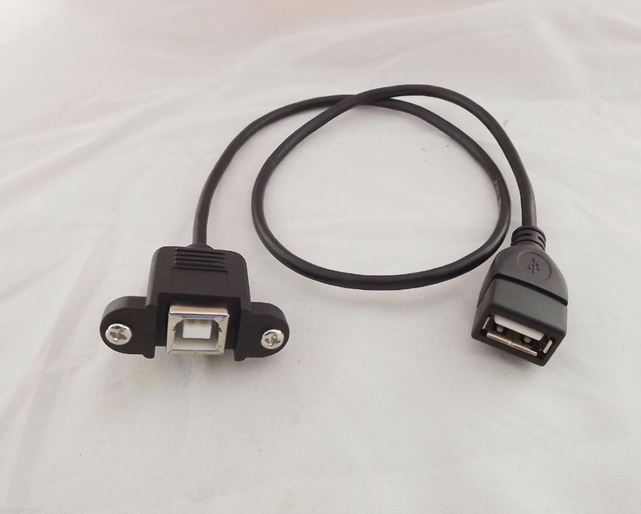 FOR 10pcs USB 2.0 B Female Socket Panel Mount To USB A Female Jack ...