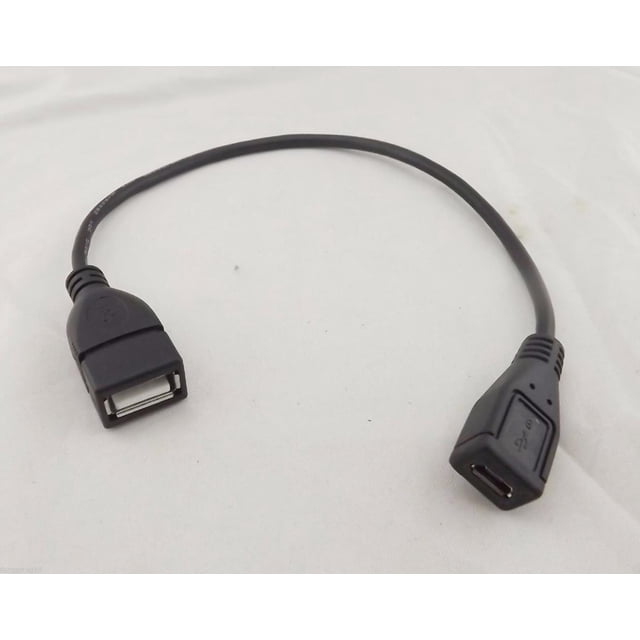 FOR 10pcs USB 2.0 Female To Micro B 5 Pin Female Charge Data Extension ...