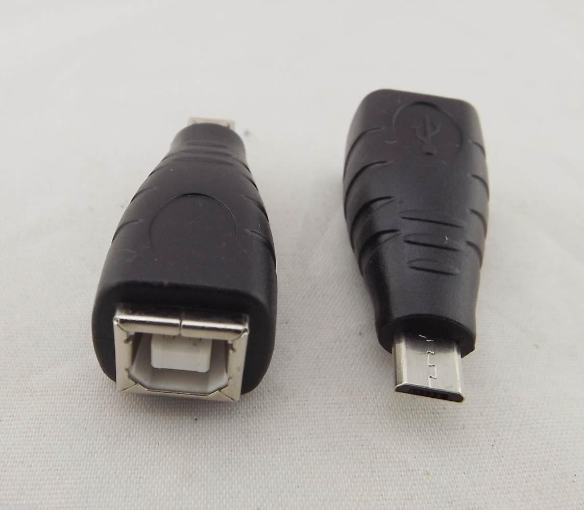 FOR 10pcs USB 2.0 Type B Printer Female To Micro USB 5 Pin Male Plug ...