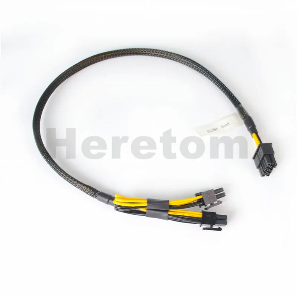 FOR 10pin to 6+6pin GPU Video Card Power Adapter Cable 50CM For DL380 ...