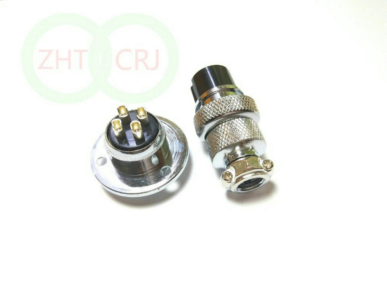 FOR 10set GX20 4 Pin Aviation plug Disc flange GX20 Radio 20mm Panel ...