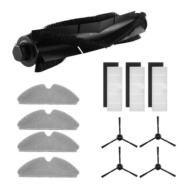 FOR 12pcs-Cleaning Kits 1xMain Brush+4X Side Brushes+3x Filter+ 4x Mop ...