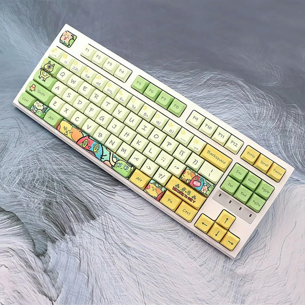 FOR 135-Key PBT XDA Keycap 7U Space Bar Split Space Bar Cap For ...