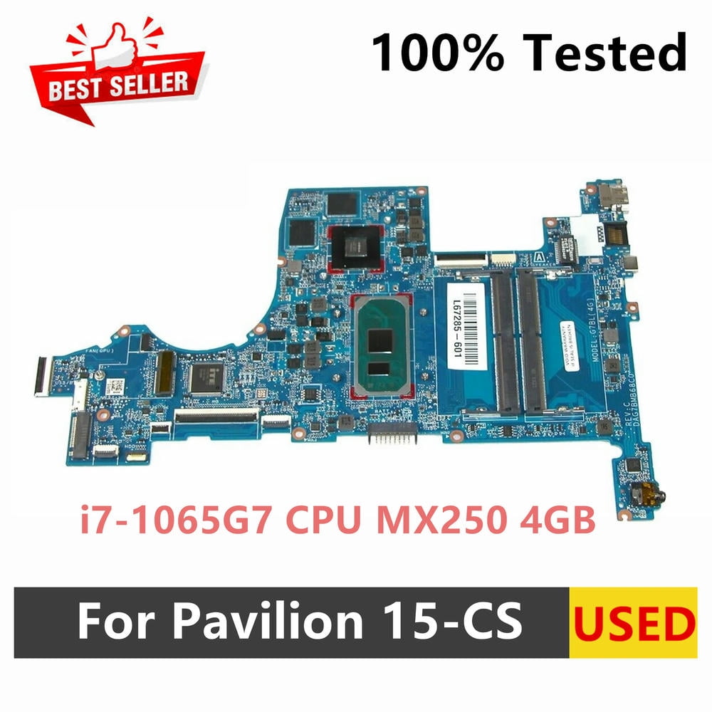 FOR 15-CS Laptop Motherboard L67285-001 L67285-601 DAG7BMB68C0 With i7-1065G7 CPU MX250 4GB GPU ...