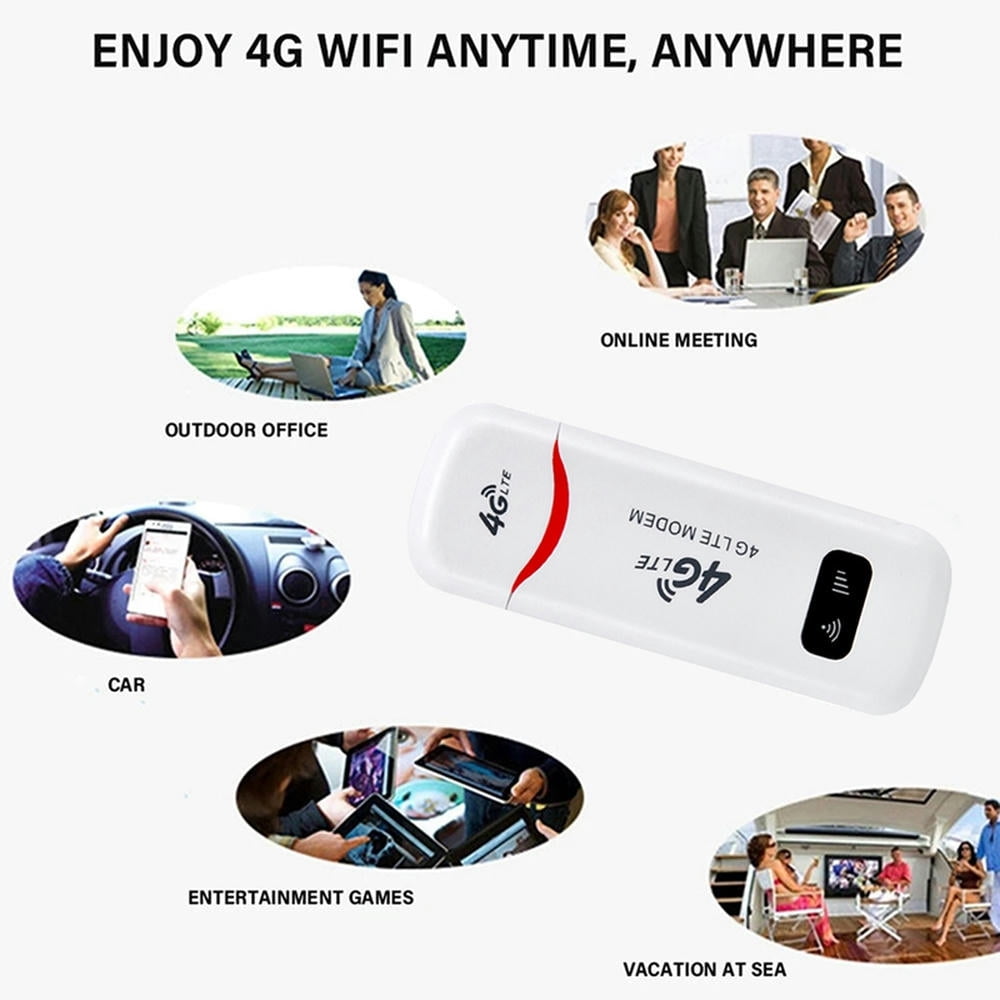 FOR 150Mbps 4G USB Router Car Portable Mobile 4G USB Dongle Modem ...