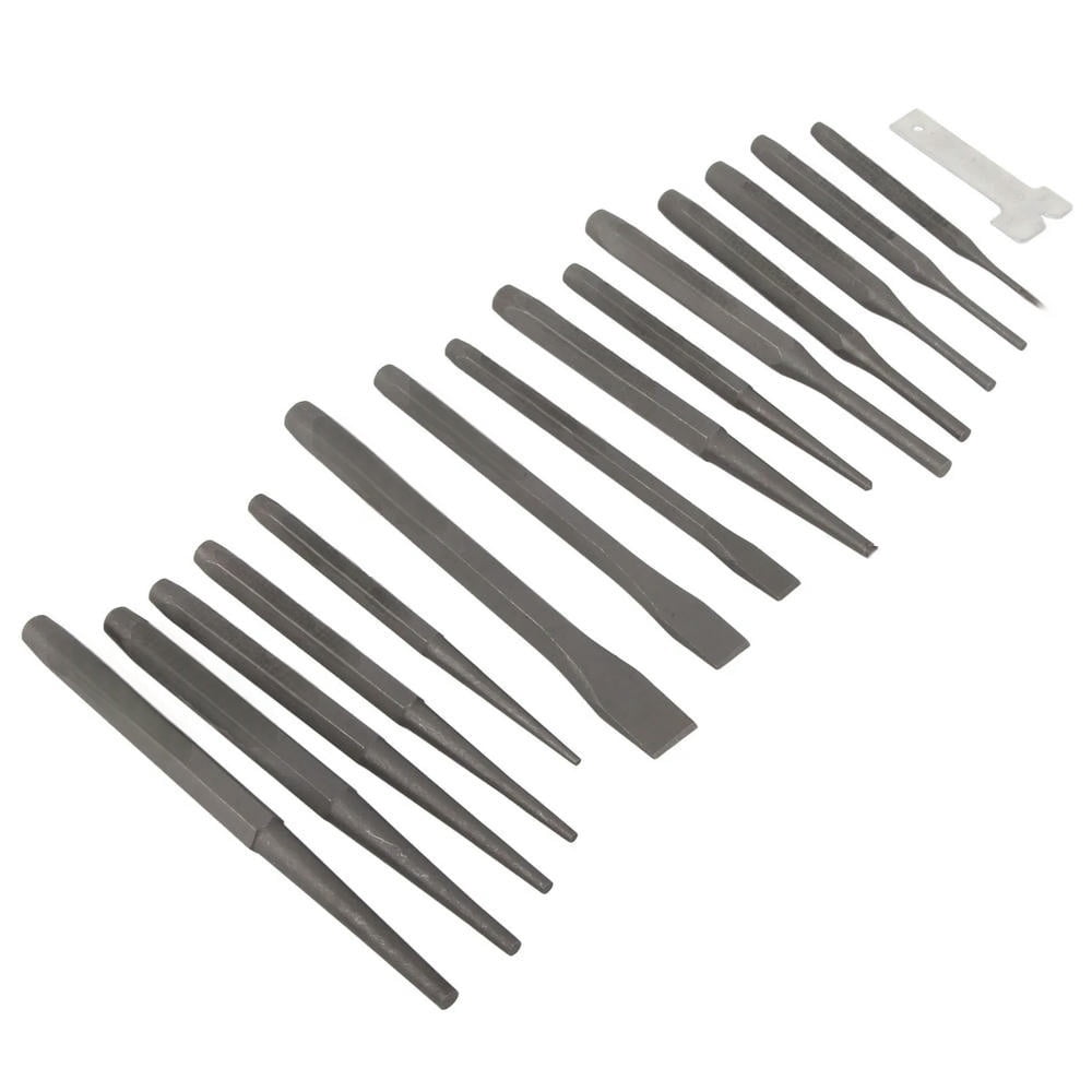 FOR 16Pcs Mechanics Punches and Chisel Set Centre Taper Cold Gauge ...
