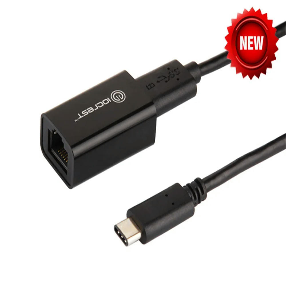FOR 1PC USB 3.1 Type C Reversible (USB-C) to RJ45 100/1000Mbps Ethernet ...