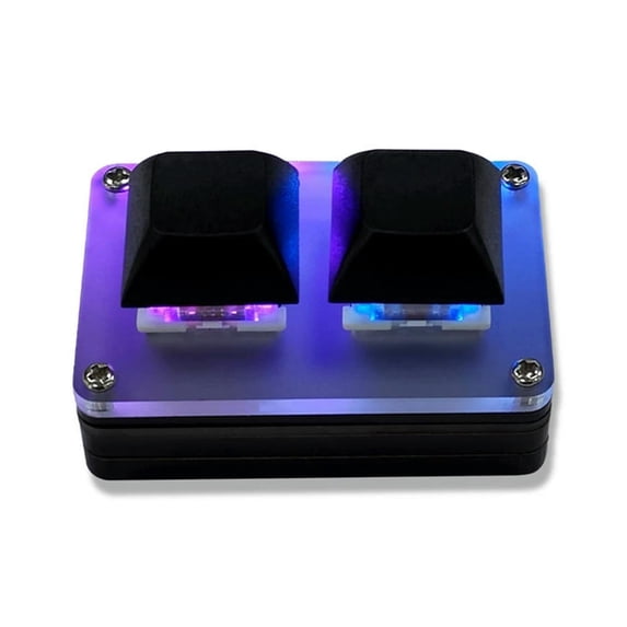 FOR 1PCS 2-Key Mini Keyboard Copy And Paste P rammable Custom Gaming ...