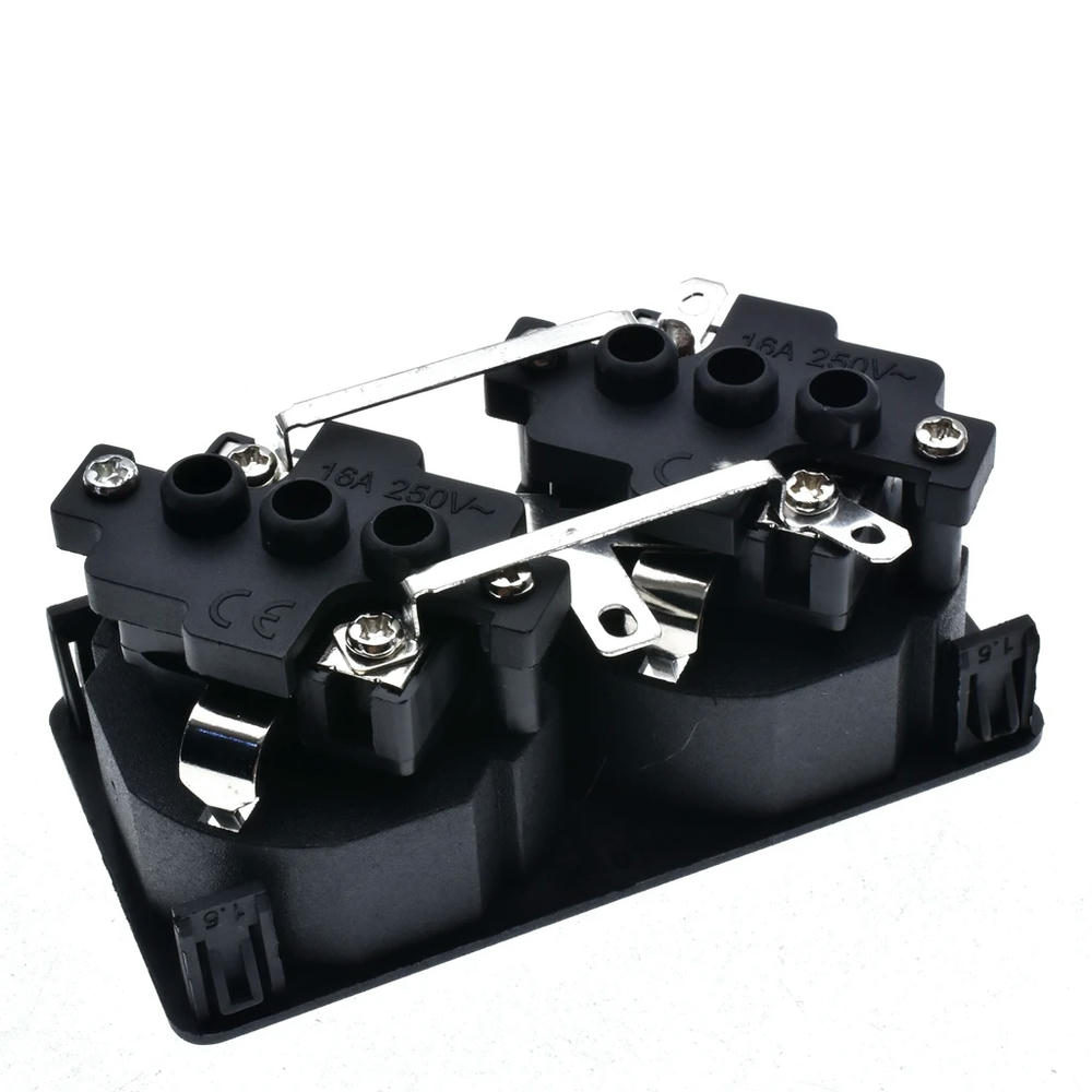 FOR 1PCS 250V 16A PDU 2way Power Desktop Outlet Industry Embedded ...