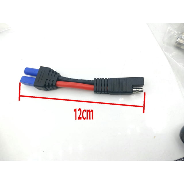 FOR 1PCS Soft silicone Cable 10AWG 12cm EC5 Female TO SAE Power ...