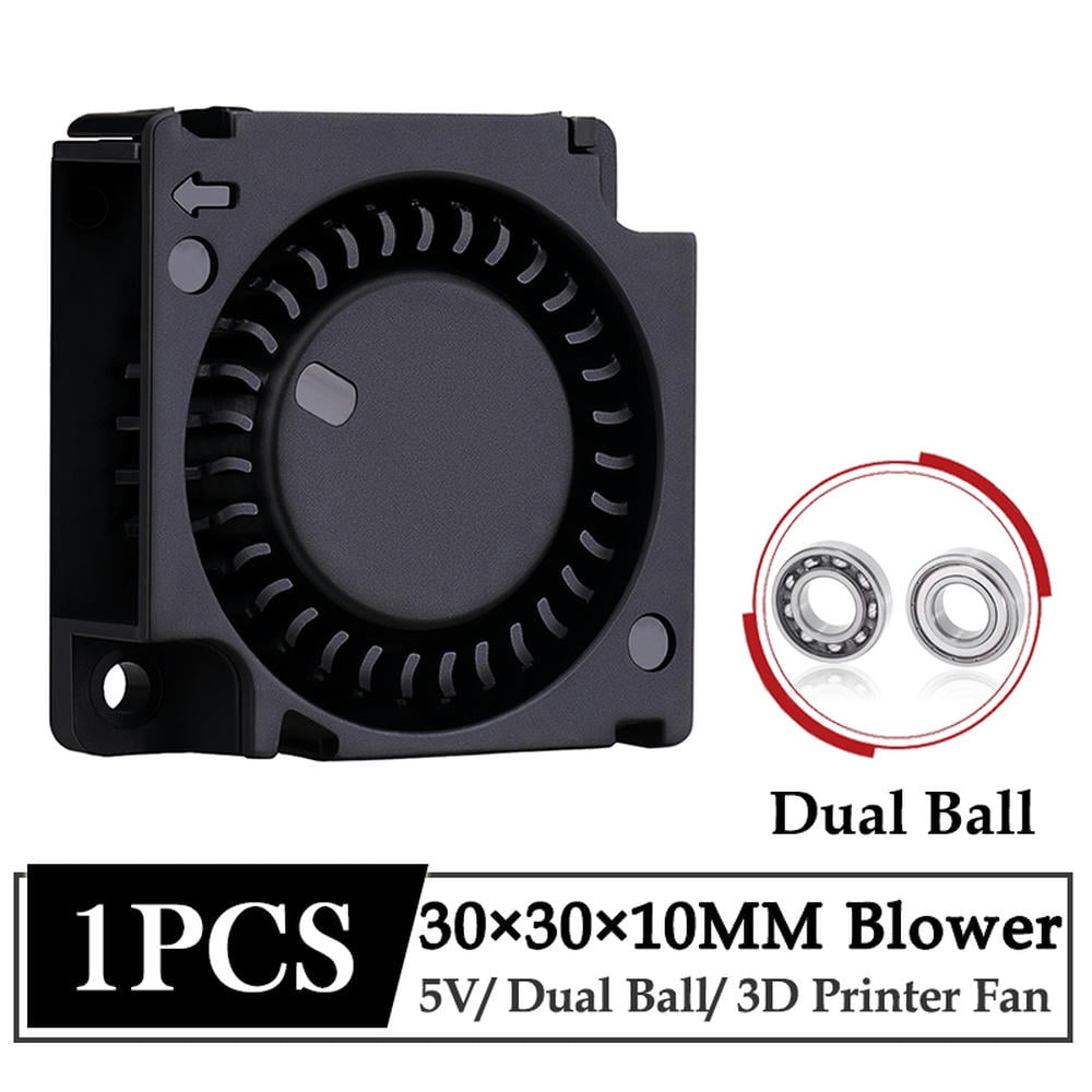 FOR 1Pcs DC 5V Fan 30mm Turbo Blower Fan 30x10mm Dual Ball 3D Printer ...