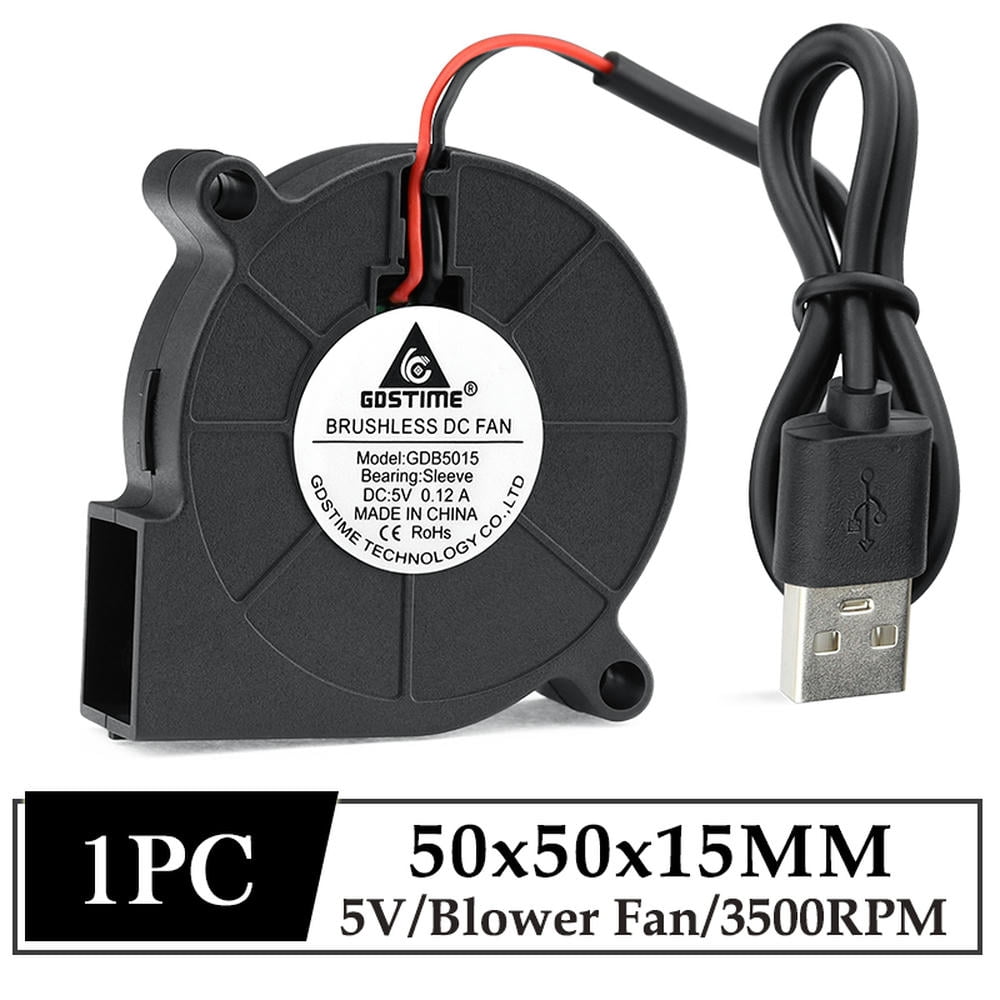 FOR 1Pcs DC 5V USB Fan 50x50x15mm 50mm Hydraulic Bearing 3D Printer ...