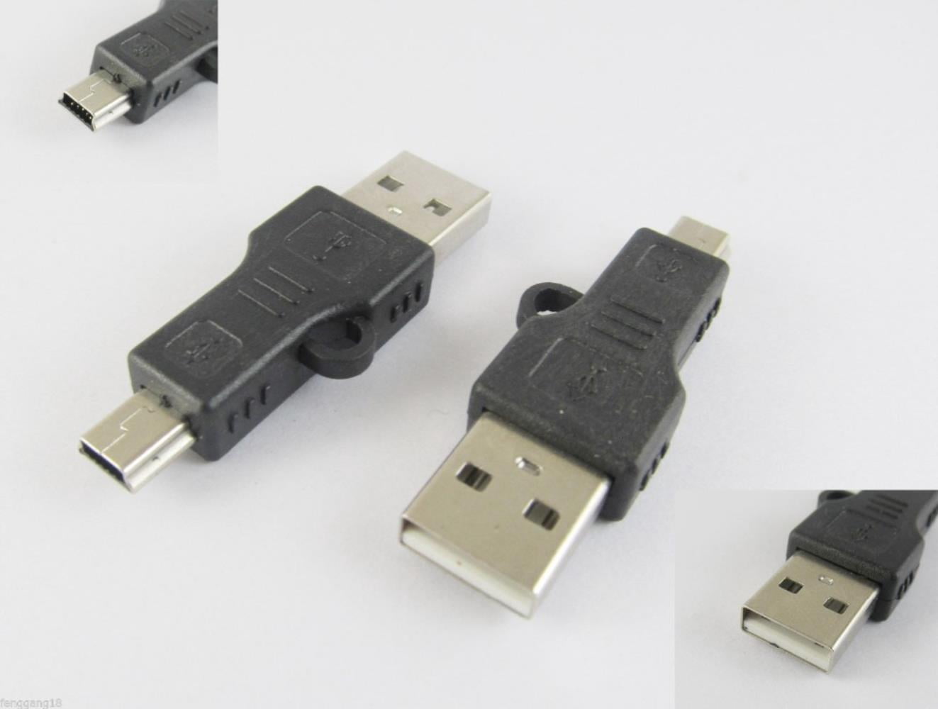FOR 1Pcs USB 2.0 A Male Plug To Mini USB B 5 Pin Male Adapter Converter ...