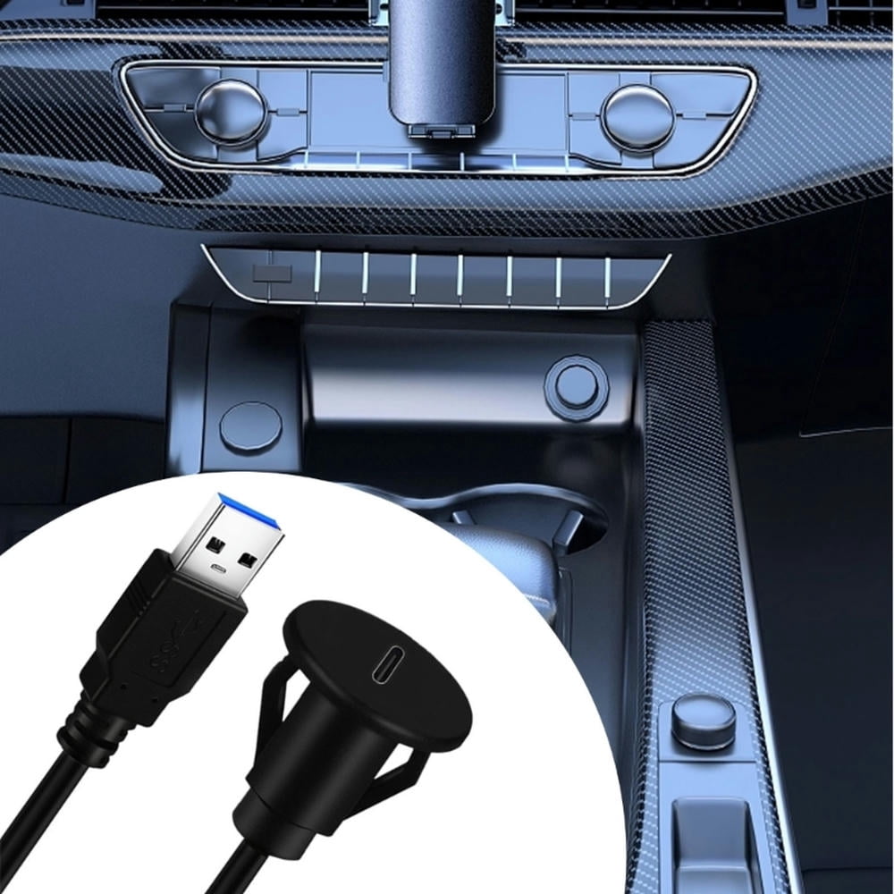 FOR 1m Small USB VersioA Male to Type C Female Flush Mount Cable Panel ...