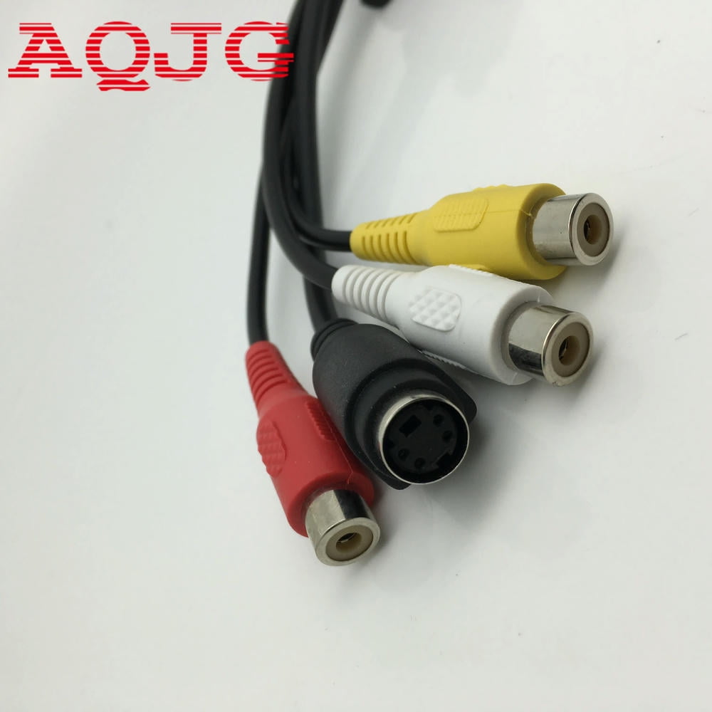 FOR 1pc 3 RCA Female Converter Cable VGA to Video TV Out S-Video AV Adapter VGA Male to Rca ...