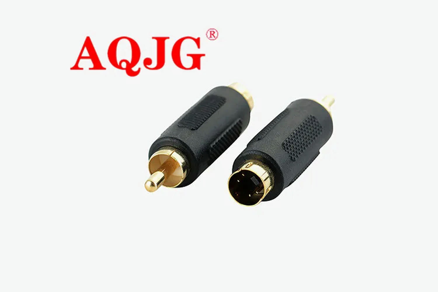FOR 1pcs 4 PIN S-VIDEO female To male RCA AV Plug Cable Male to Female ...