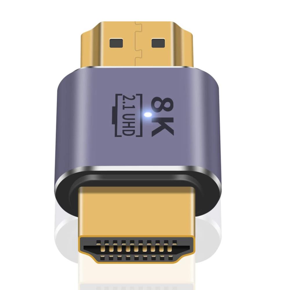 FOR 1pcs HDMI-compatible 2.1 Male to Male Adapter 8K 48Gbps UHD ...