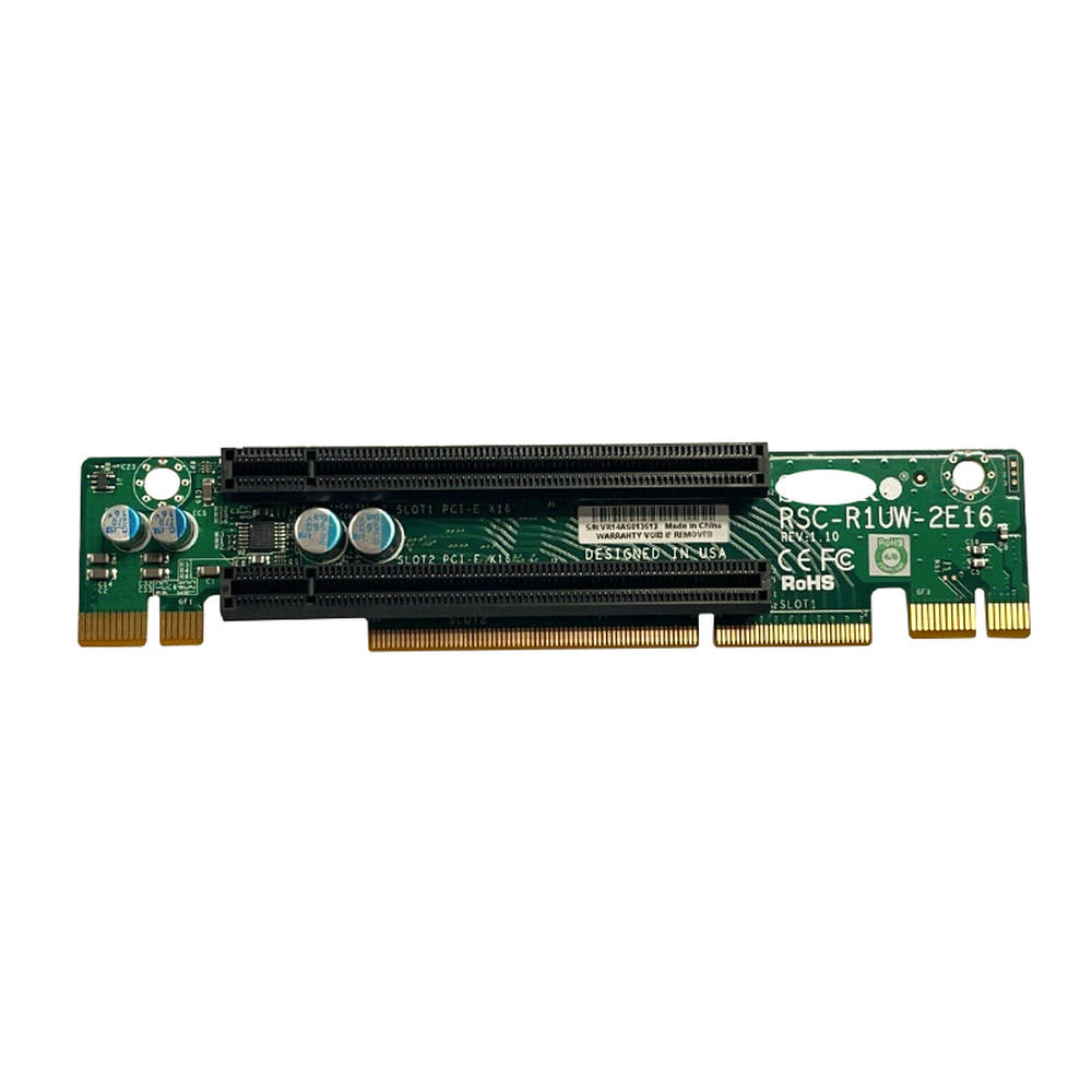 FOR Server Riser Card Rev.1.10 RSC-R1UW-2E16 Riser Card PCIe X16 LHS WIO 2x PCI-Express 3.0 ...