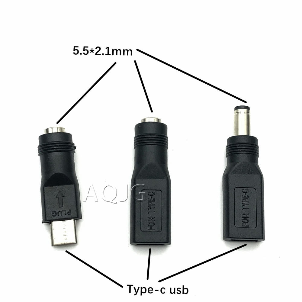 FOR 1pcs Type C Tablet Micro USB 2.0 to DC 5.5x2.1 mm Power Adapter ...