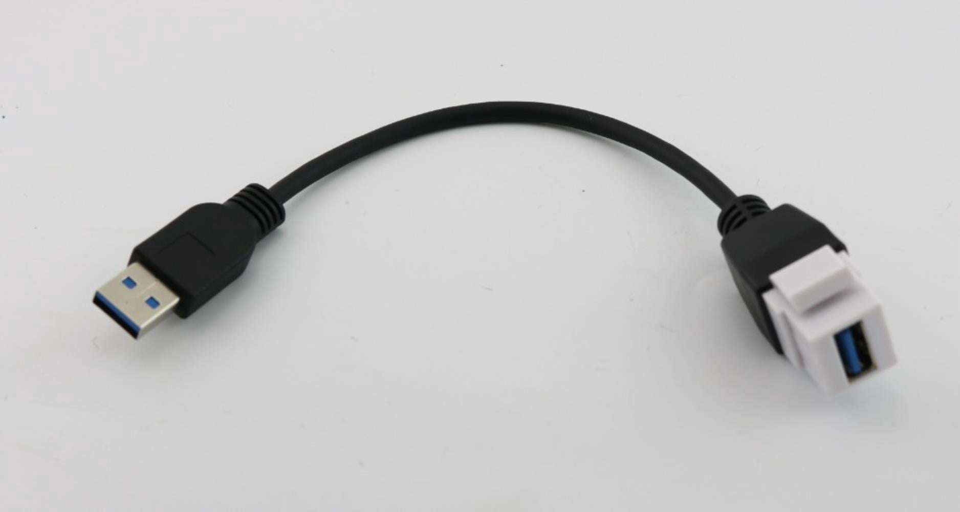 FOR 1pcs USB 3.0 A Female to 3.0 A Male Panel Mount Insert Adapter ...