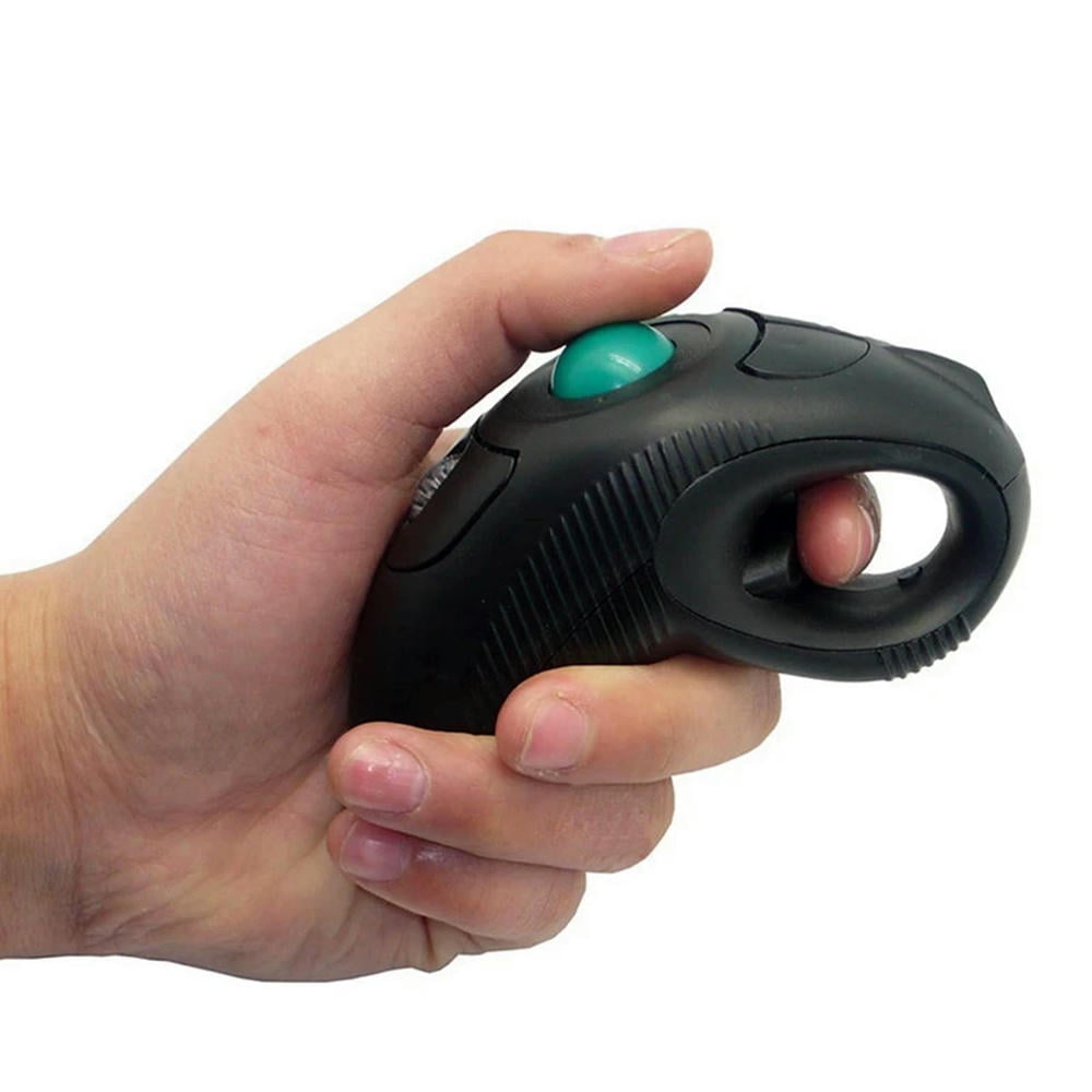 FOR 2.4G Air Mouse Ergonomic Trackball Handheld Finger USB Mouse USB ...
