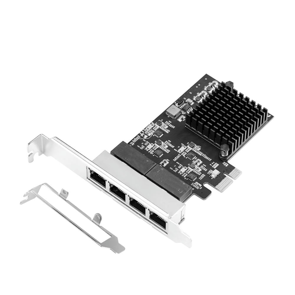 FOR 2.5G/1G 4 Port PCIe RJ45 Lan 10/100/1000 2500Mbps Chip Quad Server ...