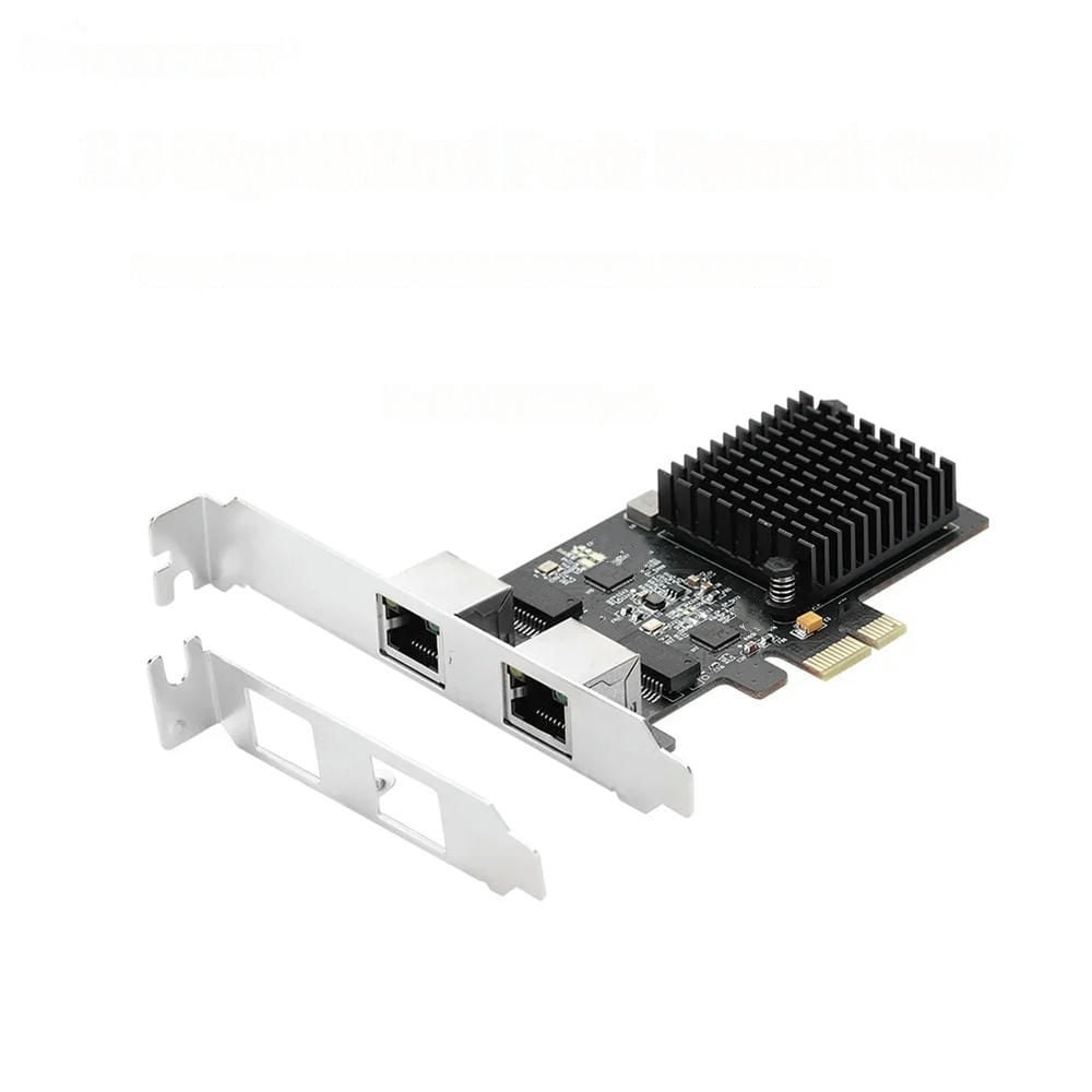 FOR 2.5G Base-T Gigabit Network Adapter 2 Ports 2500Mbps PCIe 2.5gb ...