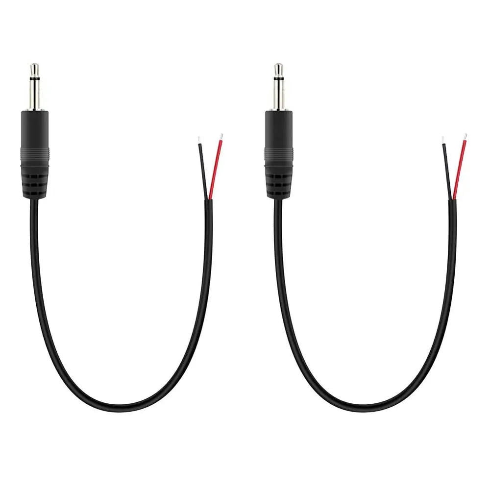 FOR (2 Pack) Replacement 2.5mm Male Plug to Bare Wire Open End TS 2 ...