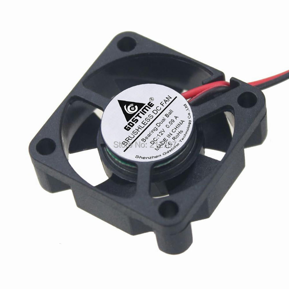 FOR 2 Pieces 12V 2Pin 3cm 30mm x 30mm x 10mm Ball Bearing Brushless DC Cooling Fan 3010 ...